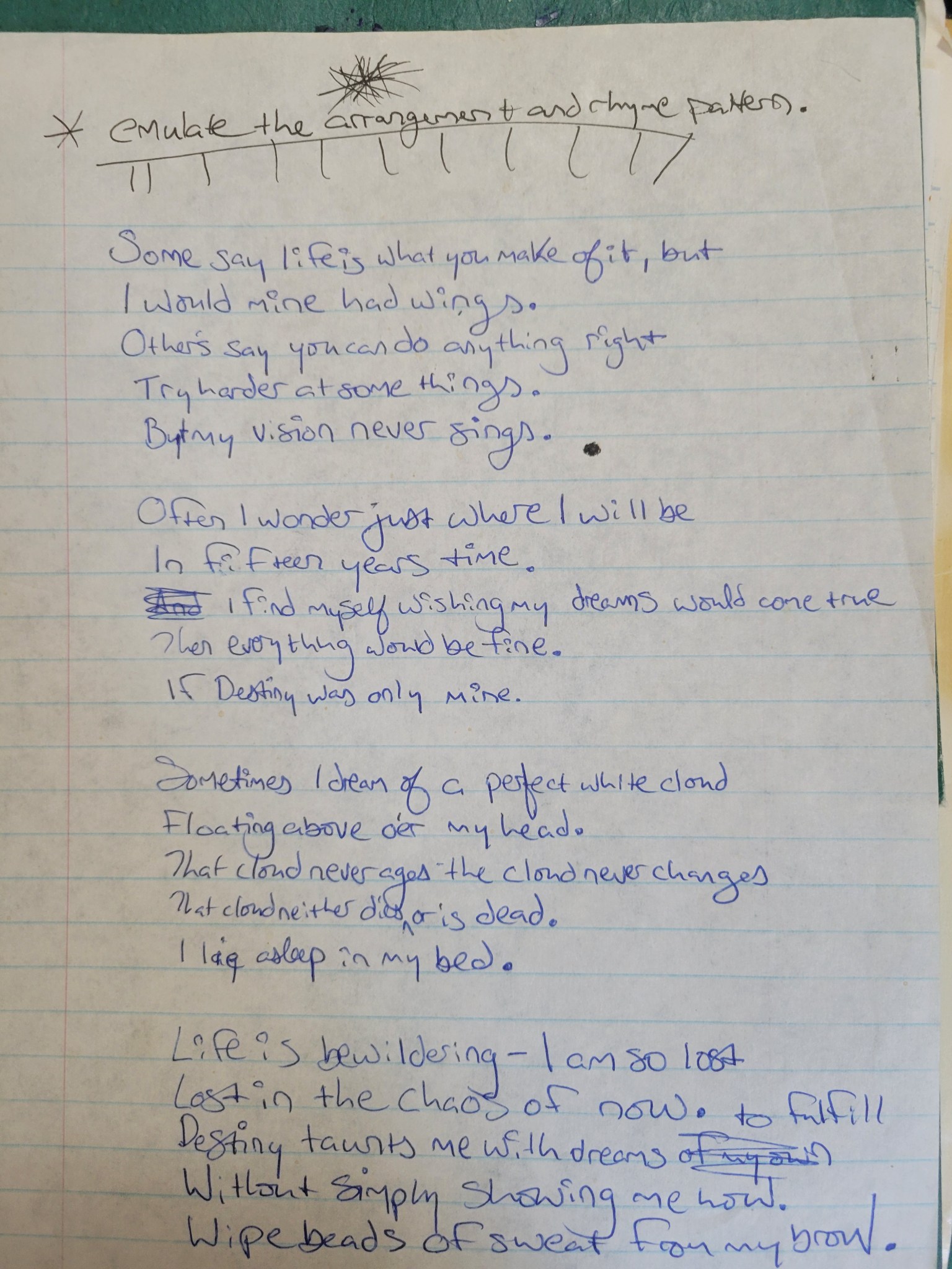 Untitled Poem I Wrote in High School – Musings of the Mad